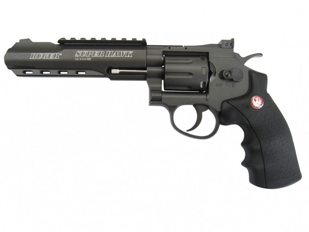 Airsoft Revolver Ruger SuperHawk 6″ čierny AGCO2 | Armysoft.sk